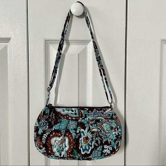 Vera Bradley | Bags | Vera Bradley Java Bluebrown Small Crossbody Or ...